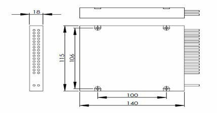 Separatore dello SpA - contenitore di ABS, separatore ottico del plc della fibra 1X2/4/8/16/32/64/128