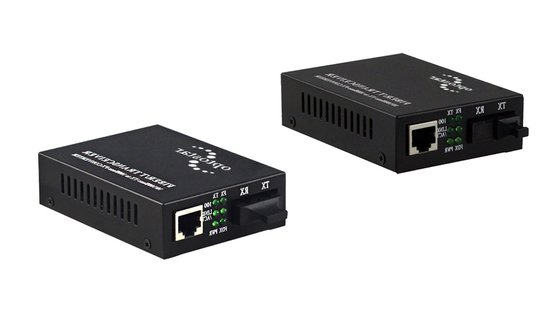 fibra doppia a fibra ottica di singolo modo del convertitore di media 10Mbps/100Mbps/1000Mbps