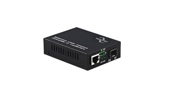 RJ45100m supporto VLAN del convertitore di media del cavo a fibre ottiche 1000M/di 100M/pacchetti di VoIP /QoS