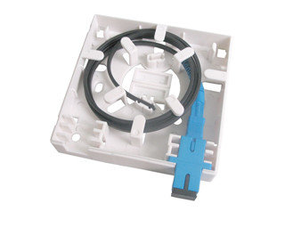 Fiber Terminal Box Fiber Faceplate for FTTH project , FC SC LC adapter