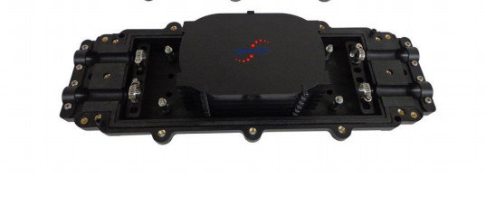 Scatole unita 2 dentro & chiusura a fibra ottica della giuntura di 2 fuori strumenti di fibra ottica, il nero/bianco