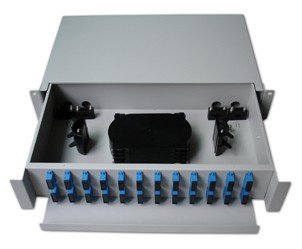 19" unità scorrevoli a fibra ottica del vassoio della giuntura montate scaffale del quadro d'interconnessione della struttura di distribuzione ODF