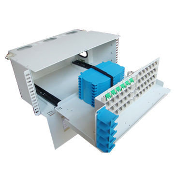 3U Height 96 Core Fiber Optic Distribution Frame For Telecommunications Subscriber Loops