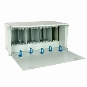 1x32 Rack Type PLC Fiber Optic Distribution Frames With Cold Rolled Sheet Housing