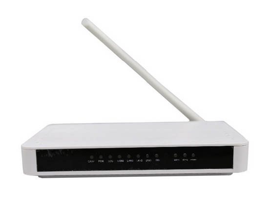 ESPRIMA il foro di alimentazione di alimentazione in ingresso di entrata di CC del router GPON L'Ontario 12V di CATV 200x140x33 millimetro