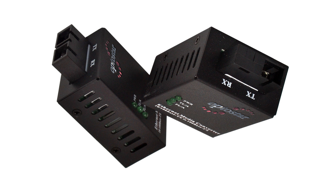 10/100Base-TX al mini convertitore a fibra ottica 5V - di media 100Base-FX CC 12V