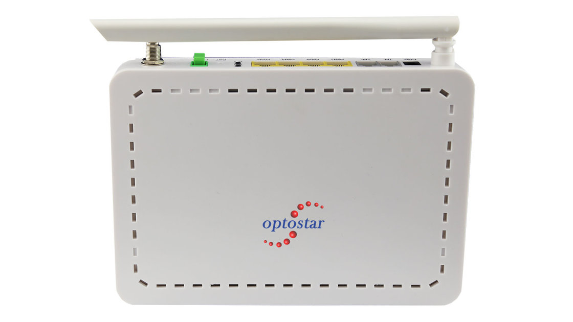 OP-C0421W GPONHGU ONU si applicano in FTTH/FTTO per fornire i dati, servizio di andvideo di voce basato sulla rete di GPON