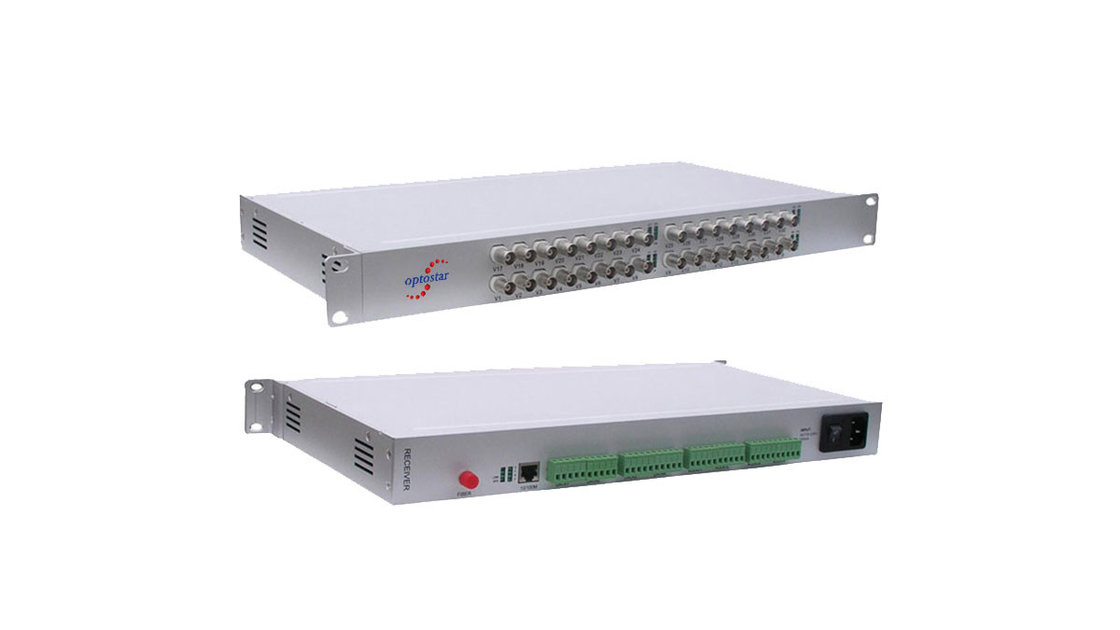 Dati inversi di fibra ottica +1 del multiplexor 32 * Video+2 * * audio (OP-VM-32V2R1A)