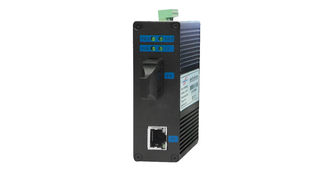 10/100Base-Tx a 100Base-FX con la Alleggerimento-protezione ha migliorato il convertitore industriale di media della fibra