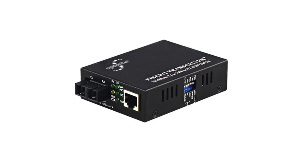 Convertitore pieno duplex/in semiduplex 10 100base Tx di media di Ethernet a 1000base Fx