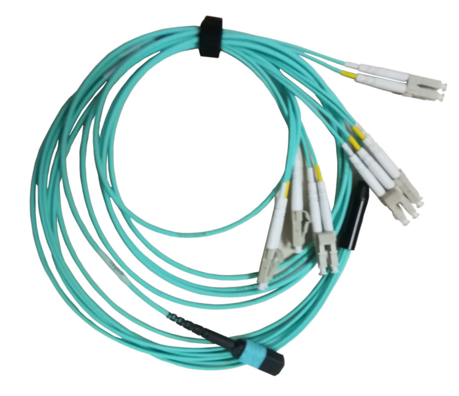 Cavo a fibre ottiche di OPTOSTAR con il centro LC MPO del cavo a fibre ottiche 24 di MPO