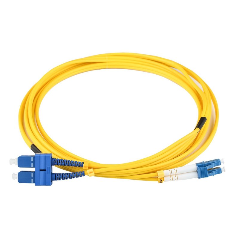Cavo di toppa ottico della fibra LC/APC al rivestimento della fibra G657 LSZH del duplex del centro del duplex di SC/APC