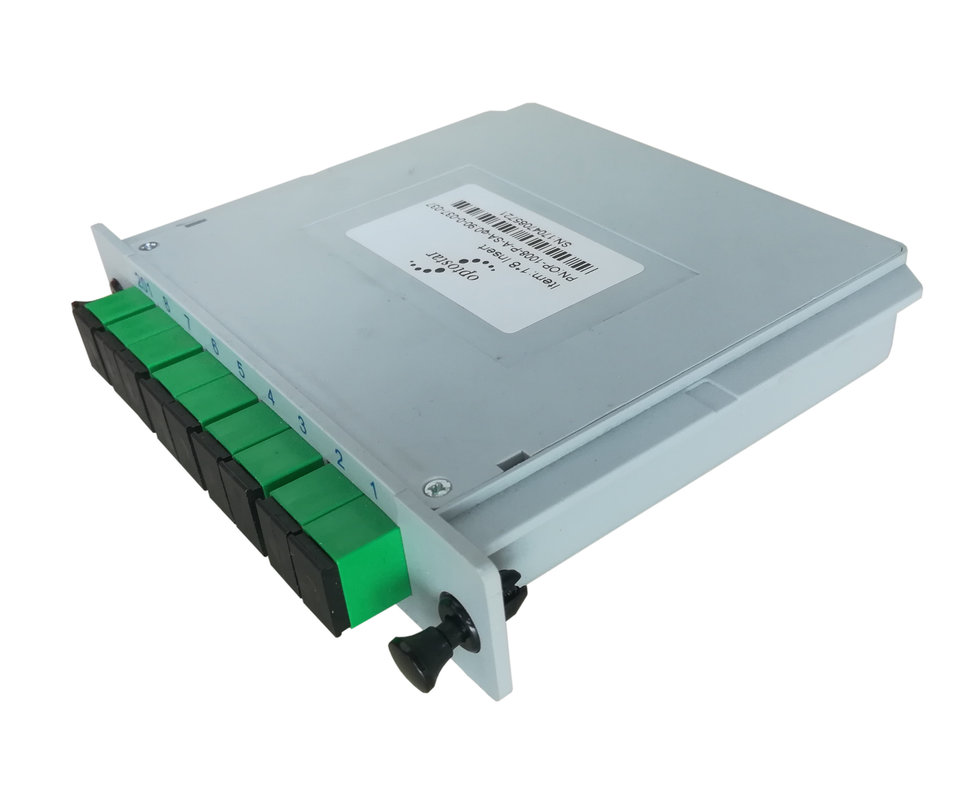mini tipo d'acciaio della metropolitana del separatore 900um del Plc dello Sc APC di fibra ottica di dimensione di 1x2 1x4 1x8 1x16 1X32 1X64