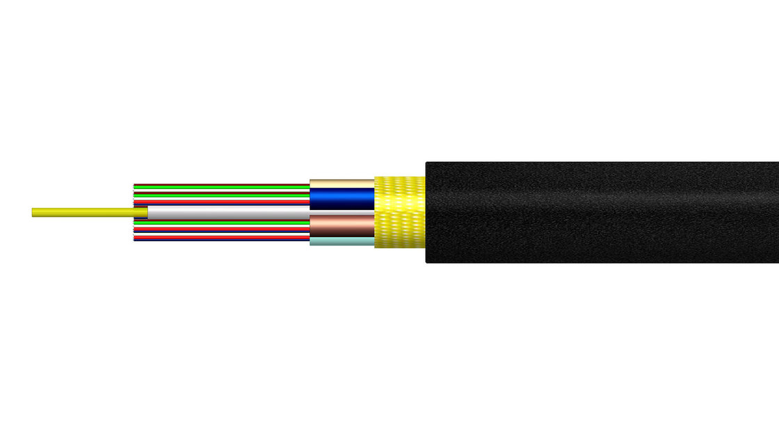 Cavo a fibre ottiche all'aperto, membro di forza non metallico Non corazzato (GYFTY)
