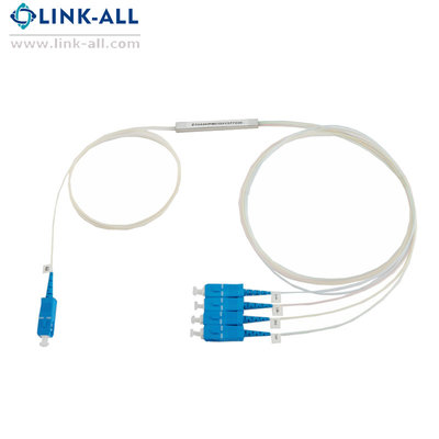 1X4 Fiber Optic Blockless PLC Splitter with Sc/APC Connector