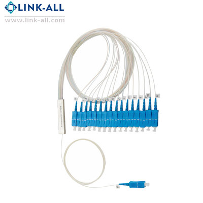 1X16 Fiber Optic Passive Blockless  PLC Splitter, SC/APC Connector, G657A2