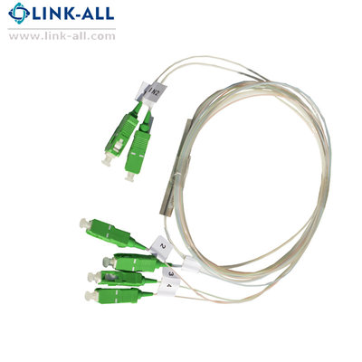 Customized 2x4 Blockless Splitter,  PLC Fiber optic splitter