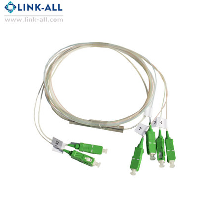 Customized 2x4 Blockless Splitter,  PLC Fiber optic splitter