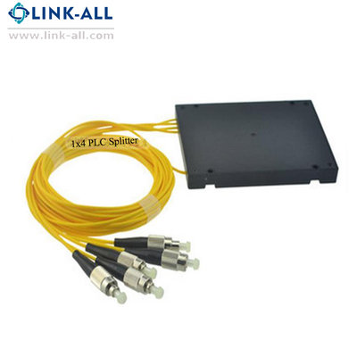 1x4 ABS Box Type Optical Fiber PLC Splitter Boxes / Modules
