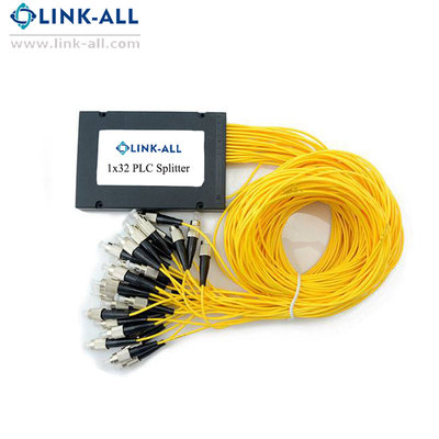 1x32 Fiber PLC Splitter module with ABS Type, G657A2, 1 meter pigtail