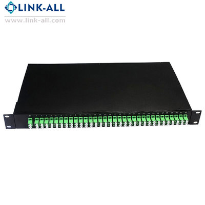 FTTH 1u 19" 1x32 Rack Mount PLC Splitter Coupler with SC/LC UPC connector