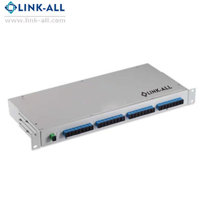 19 Inch 32 Port Rack Mount 1*32 Fiber Optic PLC Splitter with LC/APC connector