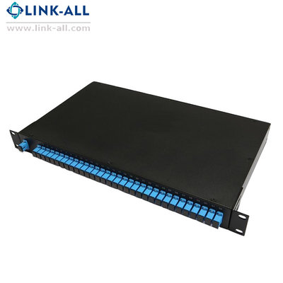 19 Inch 32 Port Rack Mount 1*32 Fiber Optic PLC Splitter with LC/APC connector