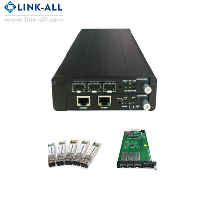 UC6100-S2 Fiber media converter with SFP transceiver interface