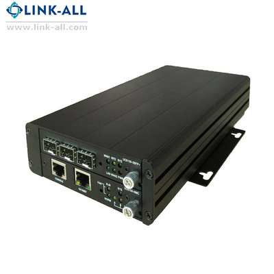 UC6100-S2 Fiber media converter with SFP transceiver interface