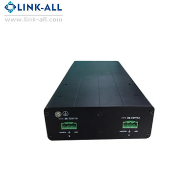 UC6100-S2 Gigabit Ethernet Fiber Media Converter with 1 slot NMC card and 1 slot line card