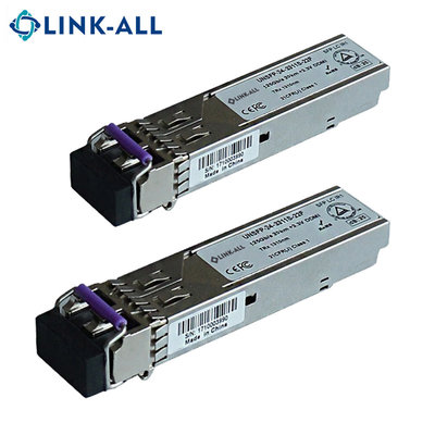 1.25G 1310nm single mode 20km fiber optical SFP transceiver module