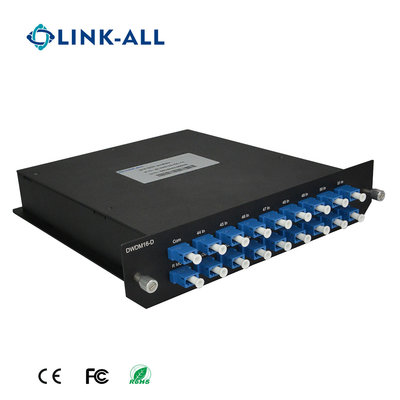 Link-All 16 Channel Bi-Direction DWDM Mux/Demux with low insertion loss