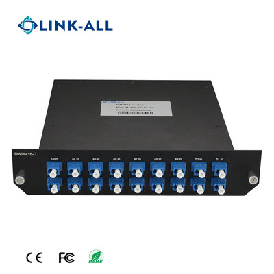 Link-All 16 Channel Bi-Direction DWDM Mux/Demux with low insertion loss