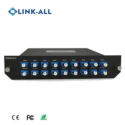 Link-All 16 Channel Bi-Direction DWDM Mux/Demux with low insertion loss
