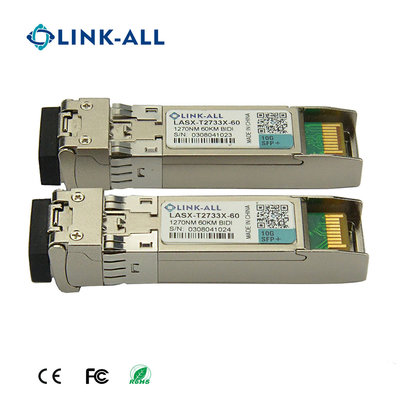 10G SFP+ BI-Direction 1270NM/1310nm 1310nm/1270nm 60km Transceiver with DDM LC
