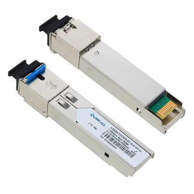 1.25G 1310NM/1550NM Wavelength BIDI 3KM Transceiver With SC Connector