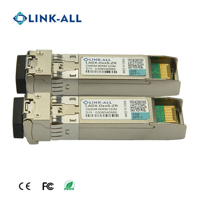 10G DWDM 80KM 100GHz C-Band Optical Transceiver