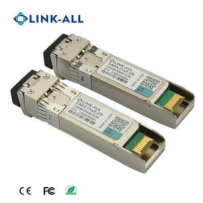 CWDM Transceiver 10G SFP+ Transceiver With 1470nm~1610nm Wavelength 80km