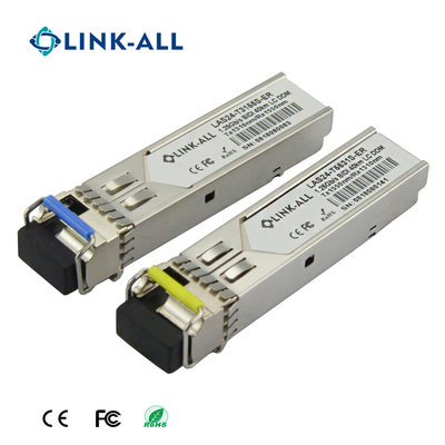 1.25G 1310NM/1550NM(1550NM/1310NM) Wavelength BIDI 40KM Transceiver With SC Connector