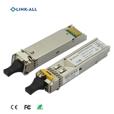 1.25G 1310NM/1490NM(1490NM/1310NM) Wavelength BIDI 60KM Transceiver With SC Connector