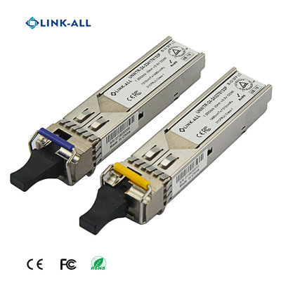 1.25G 1310NM/1490NM(1490NM/1310NM) Wavelength BIDI 60KM Transceiver With SC Connector