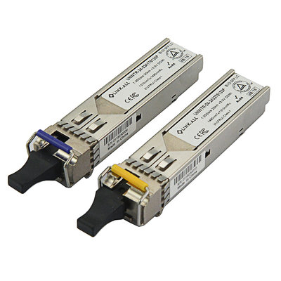 1.25G 1310NM/1490NM(1490NM/1310NM) Wavelength BIDI 60KM Transceiver With SC Connector