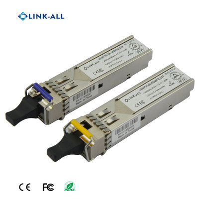 1.25G 1490NM/1550NM(1550NM/1490NM) Wavelength BIDI 120KM Transceiver With SC Connector