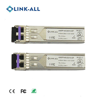 CWDM 1470NM~1610NM 2.5G 120KM Optical Transceiver With DDM Function