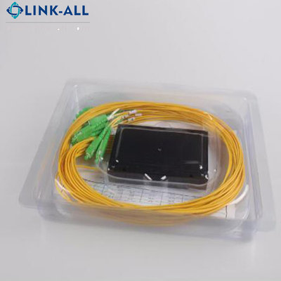 1X2/4/8/16/32/64 Optical Fiber PLC Splitters ABS Box Type with SC/APC connector for FTTH network