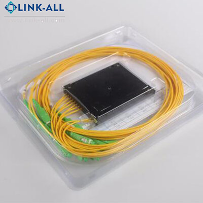 1X2/4/8/16/32/64 Optical Fiber PLC Splitters ABS Box Type with SC/APC connector for FTTH network