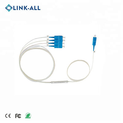 1*2/1*4/1*8/1*16/1*32/1*64 PLC Splitter Blockless with SC/APC 0.9mm Fiber Diameter