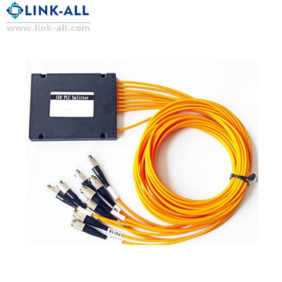 1X2/4/8/16/32/64 Optical Fiber PLC Splitters ABS Box Type with SC/UPC connector for FTTH network