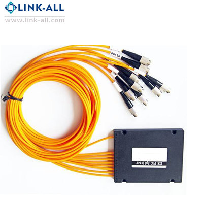 1X2/4/8/16/32/64 Optical Fiber PLC Splitters ABS Box Type with SC/UPC connector for FTTH network