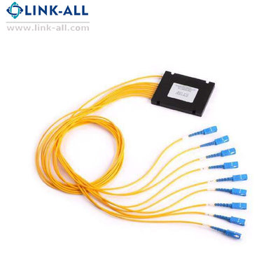 1X2/4/8/16/32/64 Optical Fiber PLC Splitters ABS Box Type with SC/UPC connector for FTTH network